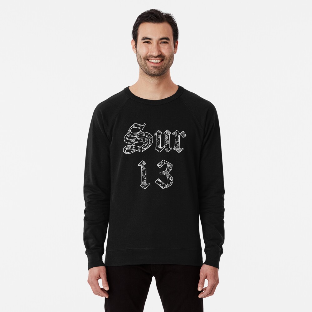 "Sur 13 Surenos Black Bandana" Sticker for Sale by DIRTYDUNNZ | Redbubble