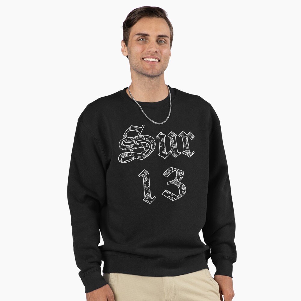 "Sur 13 Surenos Black Bandana" Sticker for Sale by DIRTYDUNNZ | Redbubble