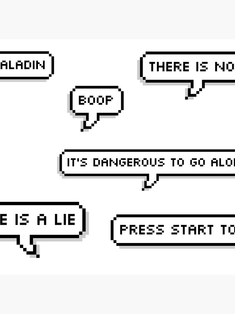 Retro Video Game Quotes