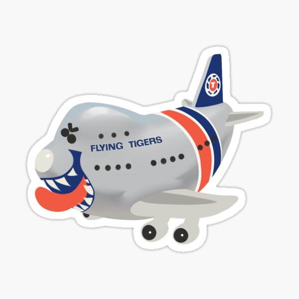 "Flying Tigers 747" Sticker for Sale by TubularAmarok | Redbubble