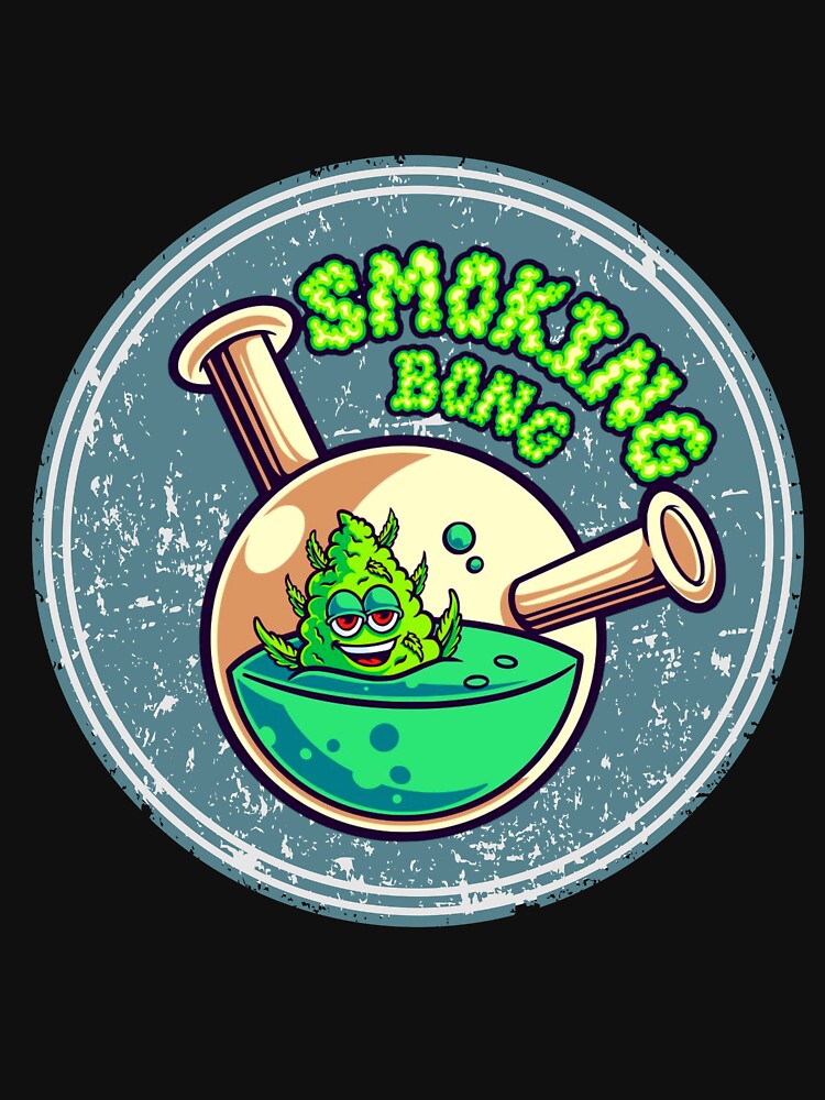 "Smoking Bong" T-shirt for Sale by How67 | Redbubble | smoking bong t ...