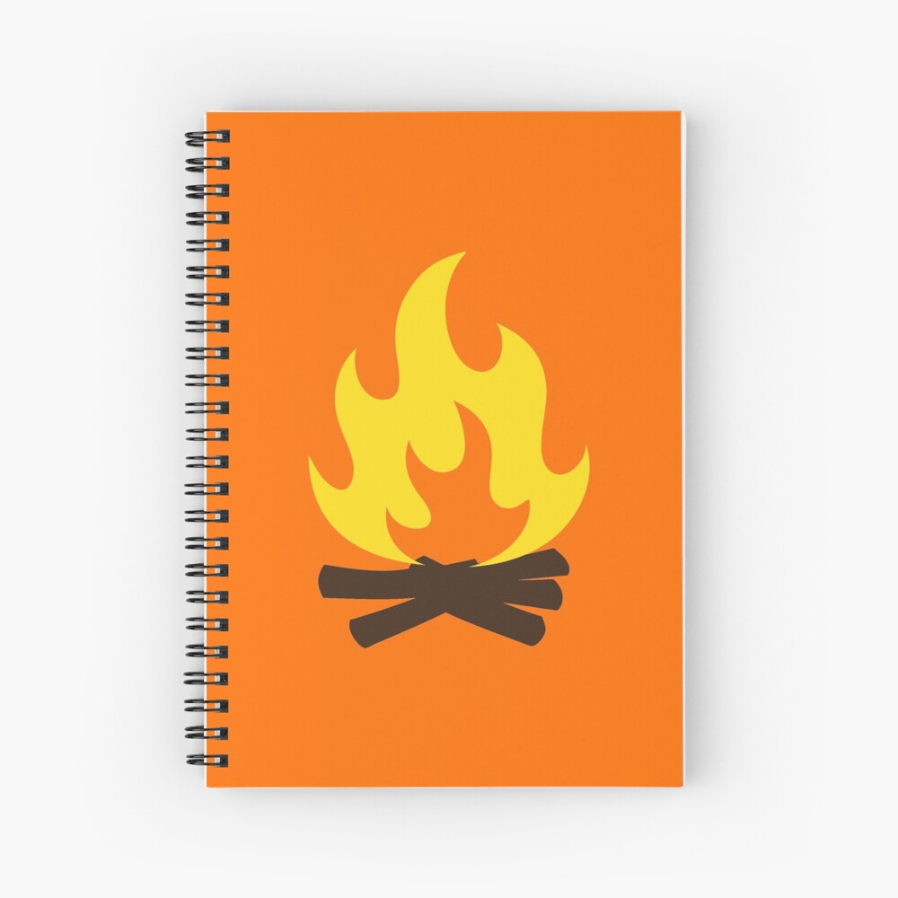 "Campfire" Spiral Notebook for Sale by sebmatton | Redbubble