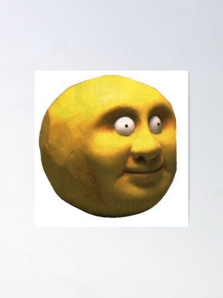 "3D creepy moon emoji" Poster for Sale by Ugly Bugs | Redbubble