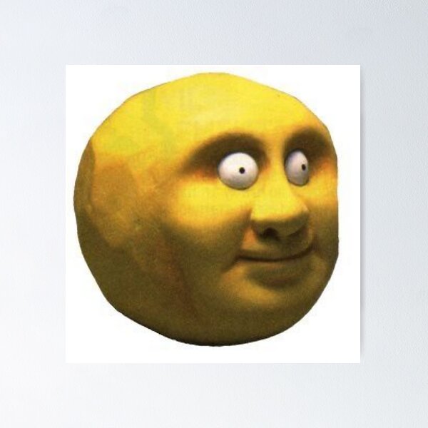 "3D creepy moon emoji" Poster for Sale by Ugly Bugs | Redbubble