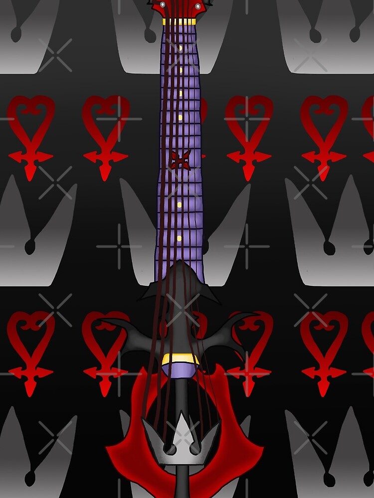 "Keyblade Guitar #19 - Dark Keyblade" Drawstring Bag for Sale by ...