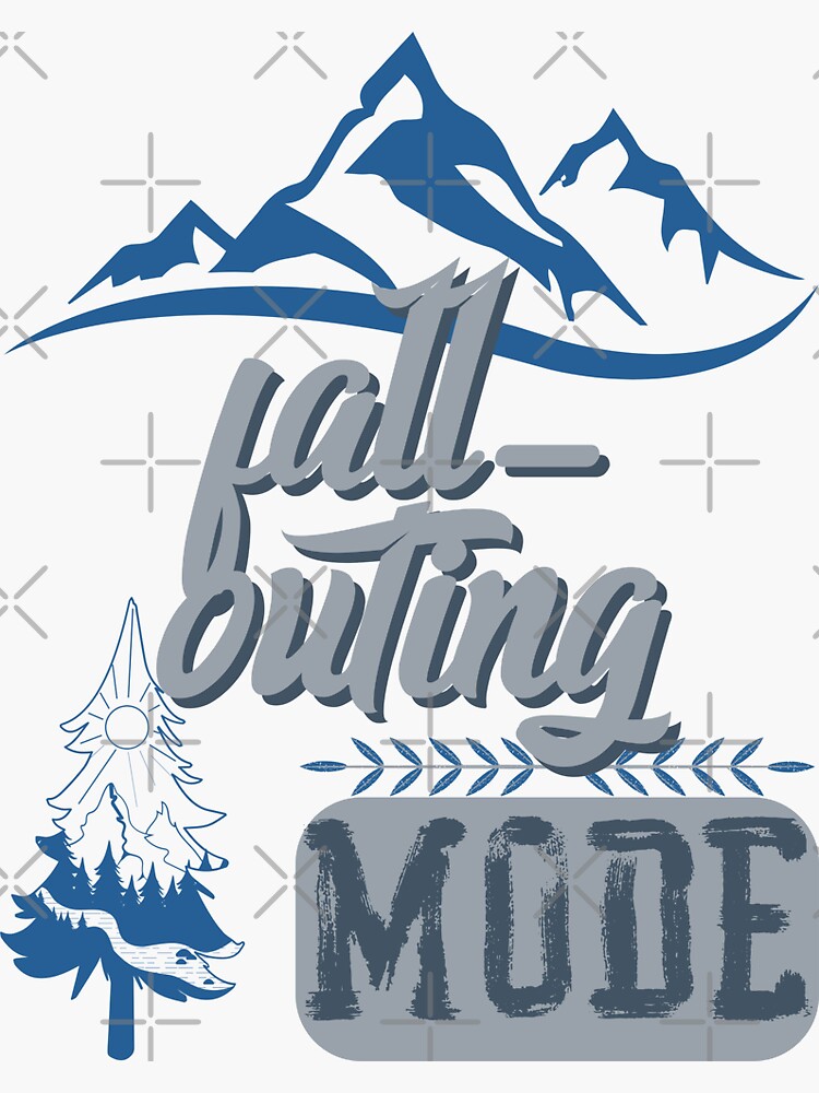 "fall- outing mode, forest river sun inside tree pine" Sticker for Sale ...