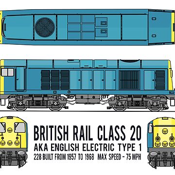 "British Rail Class 20 English Electric Type 1 Diesel Locomotive Train ...