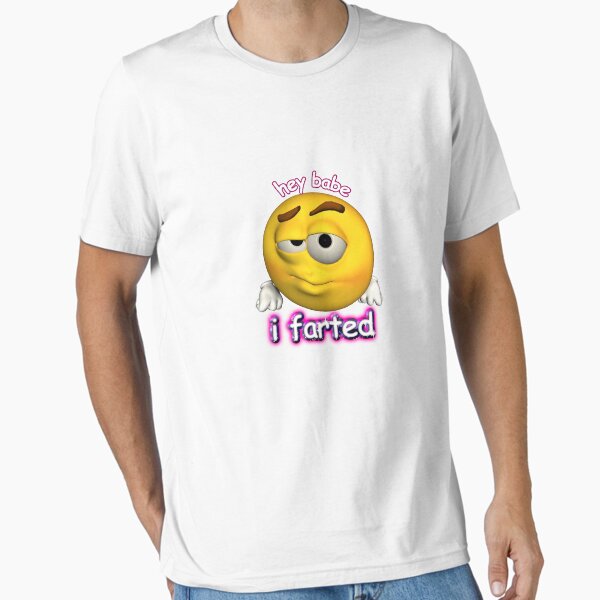 "hey babe i farted rizz cursed face" Essential T-Shirt for Sale by ...