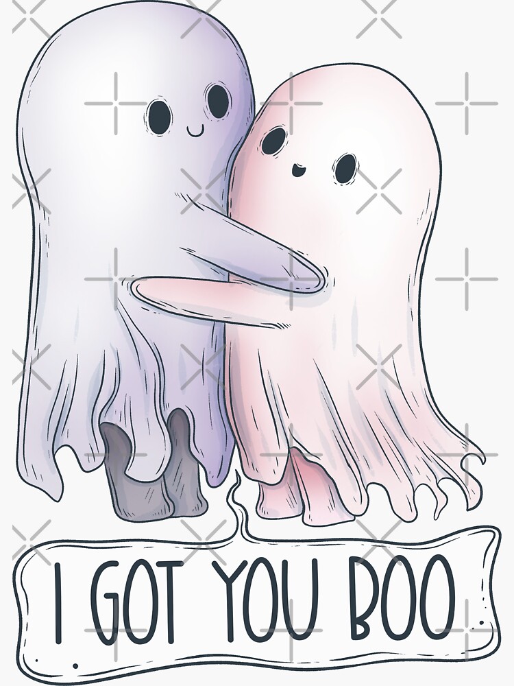 "I got you boo! Ghosts" Sticker for Sale by jess1586 | Redbubble