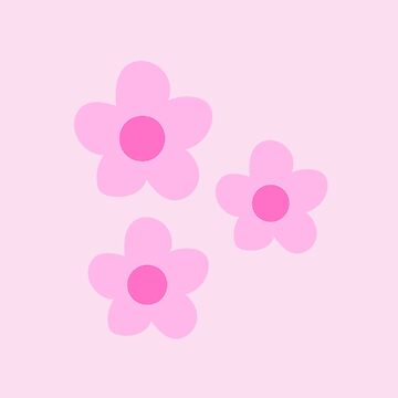 "pink preppy flower set" Sticker for Sale by Creative Brat Design ...