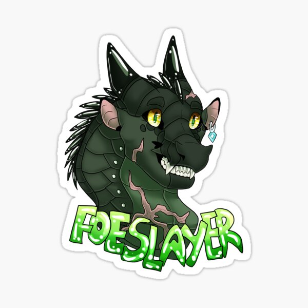 "Foeslayer Sticker- Wings of Fire Sticker" Sticker for Sale by ...