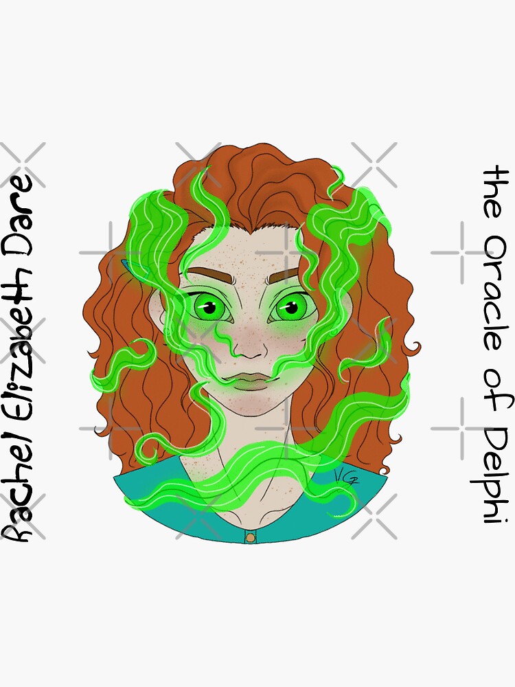 "Rachel Elizabeth Dare the Oracle of Delphi" Sticker for Sale by ...