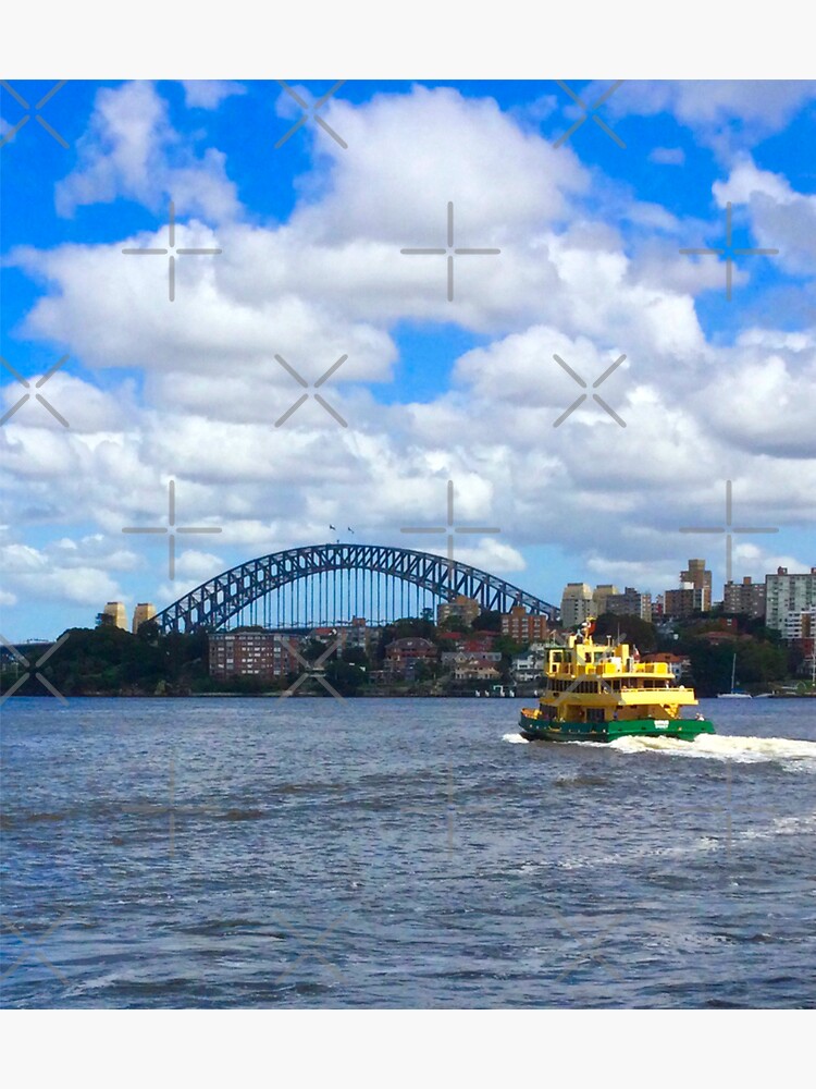 "Ferry on Sydney Harbour!" Sticker for Sale by Mickangelhere | Redbubble