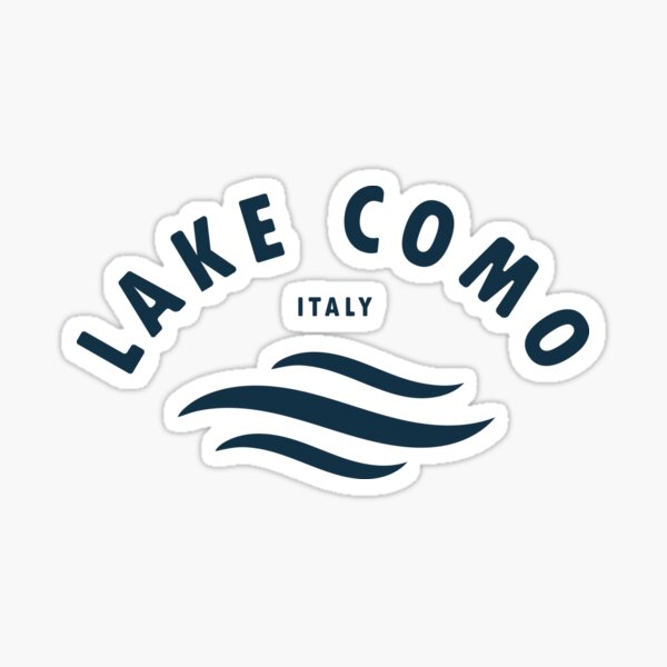 "Lake Como Italy" Sticker for Sale by kotica | Redbubble