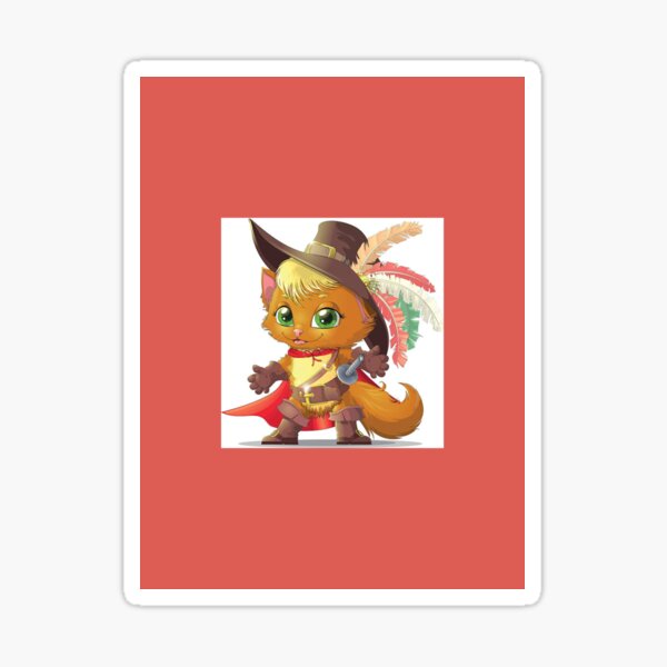 "El gato con botas" Sticker for Sale by KraftCratyArts | Redbubble