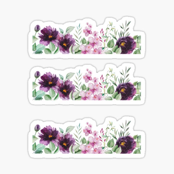 "aesthetic flowers pack" Sticker for Sale by BasmatiShop | Redbubble