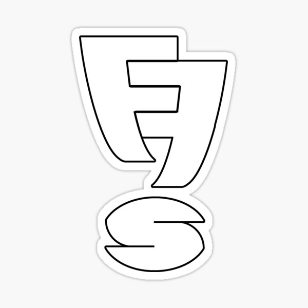 "FFS Symbol (Black Outline)" Sticker for Sale by Veraukoion | Redbubble