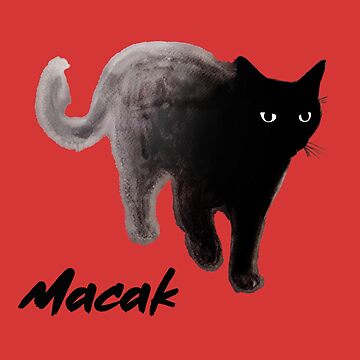 "Macak - Nikola Tesla's Childhood Cat - Watercolor and Text Design ...