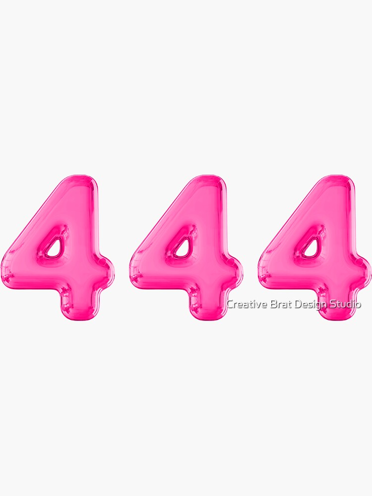 "444 angel numbers" Sticker for Sale by amearnest | Redbubble