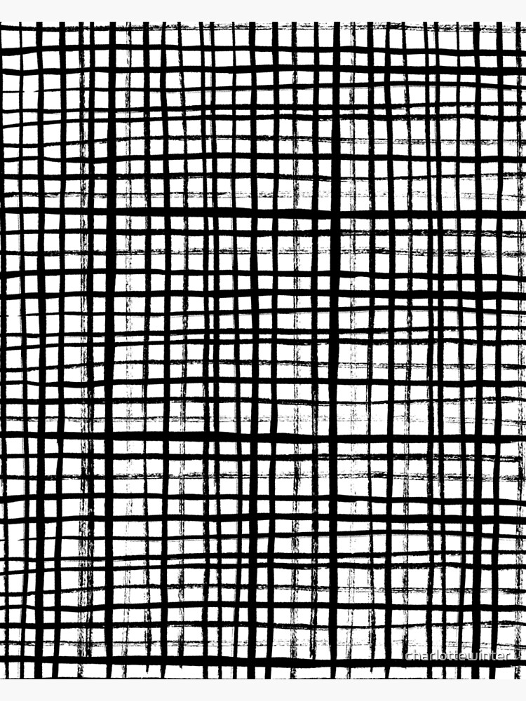"Essie - Grid, Black and White, BW, grid, square, paint, design, art ...