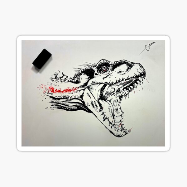 "Expo-raptor" Sticker for Sale by ArtFromTheDeep | Redbubble
