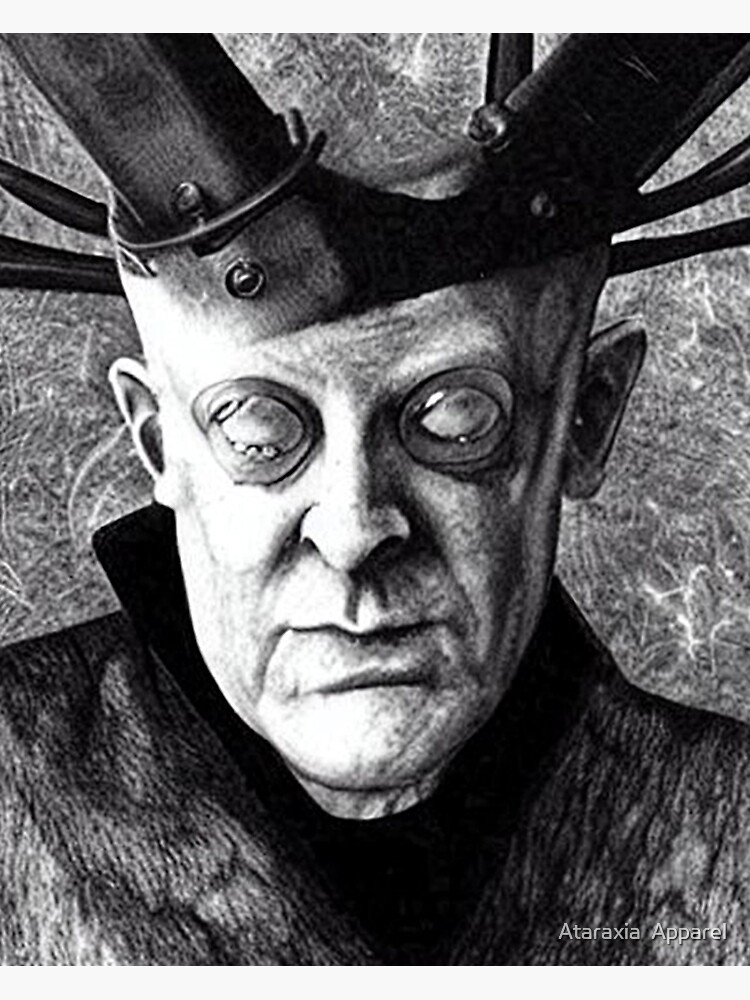 "Cyberpunk Aleister Crowley The Great Beast of Thelema Black and White ...