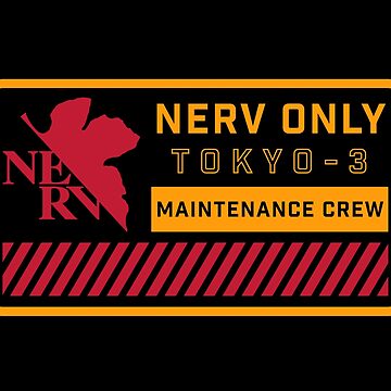 "Nerv Only Maintenance Crew White" Sticker for Sale by Rankeaocm ...