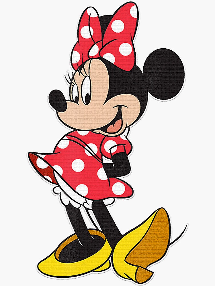 "Cute Girl Cartoon Mouse Classic Pose" Sticker for Sale by ...