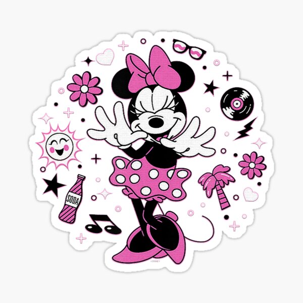 "Cute Girl Cartoon Mouse Retro Vinyl Summer" Sticker for Sale by ...