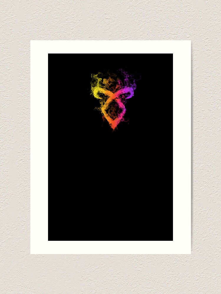 "Shadowhunters rune - colored smoke effect" Art Print for Sale by ...