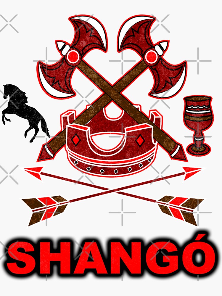 "Shango" Sticker by Korvus78 | Redbubble