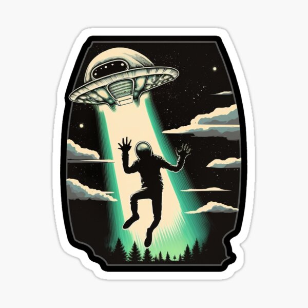 "UAP/UFO "Alien Abduction" sticker" Sticker for Sale by Infinite-RH-Pod ...