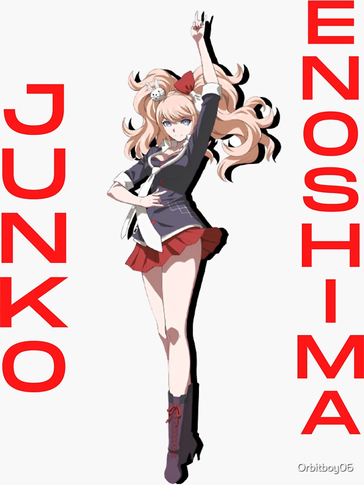 "Danganronpa: Junko Enoshima" Sticker for Sale by Orbitboy06 | Redbubble