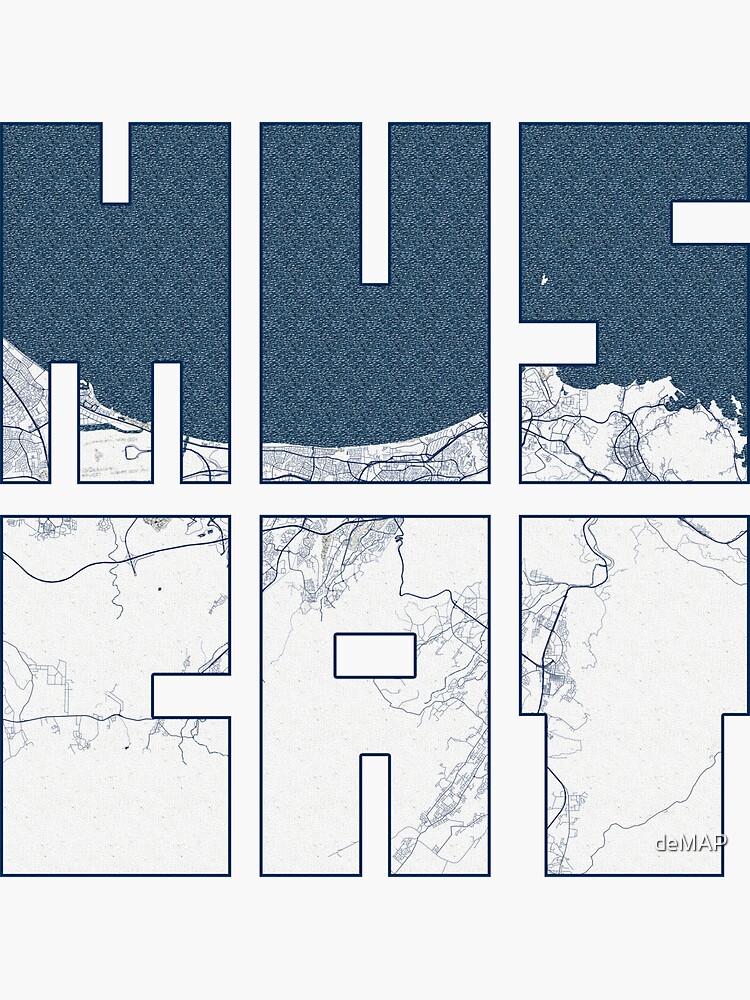 "Muscat City Map of Oman - Coastal" Sticker for Sale by deMAP | Redbubble