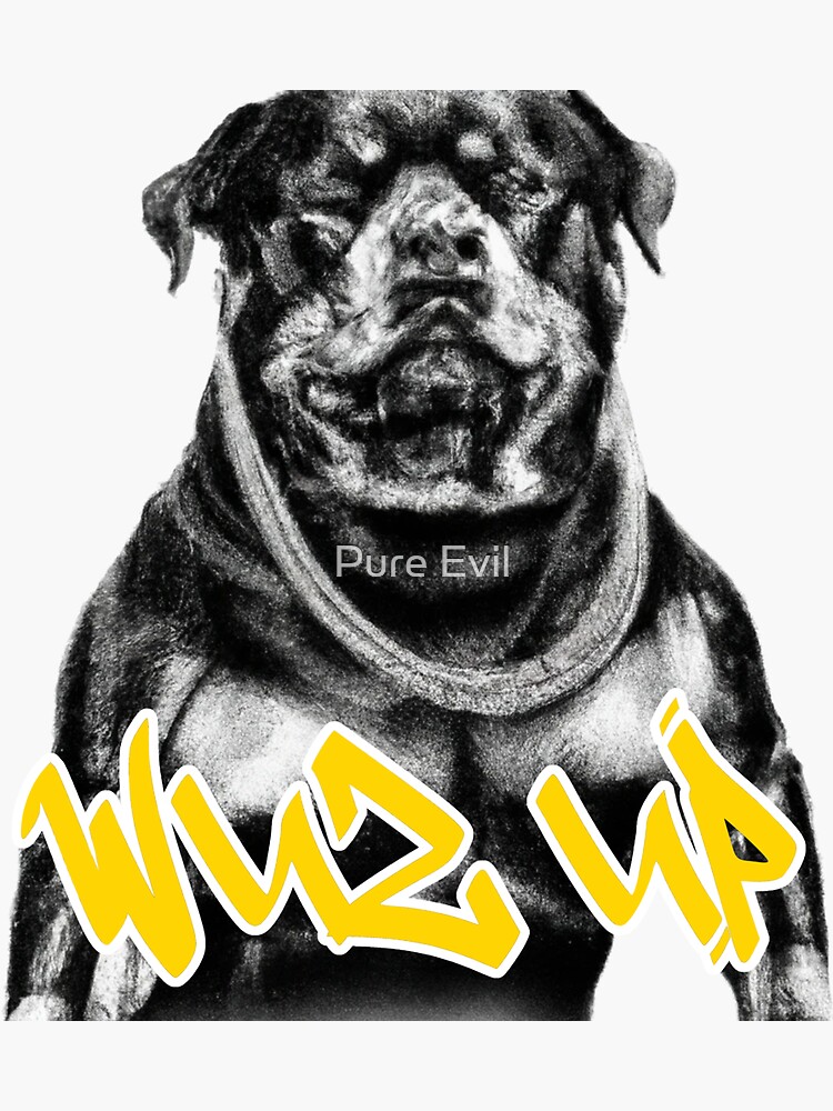 "Rottweiler WUZ UP - What´s Up HIP HOP Graffity fashion " Sticker for ...