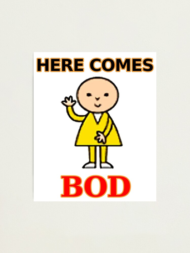 "Bod Cartoon from Seventies Kids TV" Photographic Print for Sale by ...