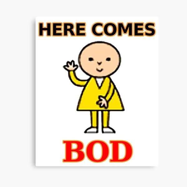 "Bod Cartoon from Seventies Kids TV" Canvas Print for Sale by Mark ...