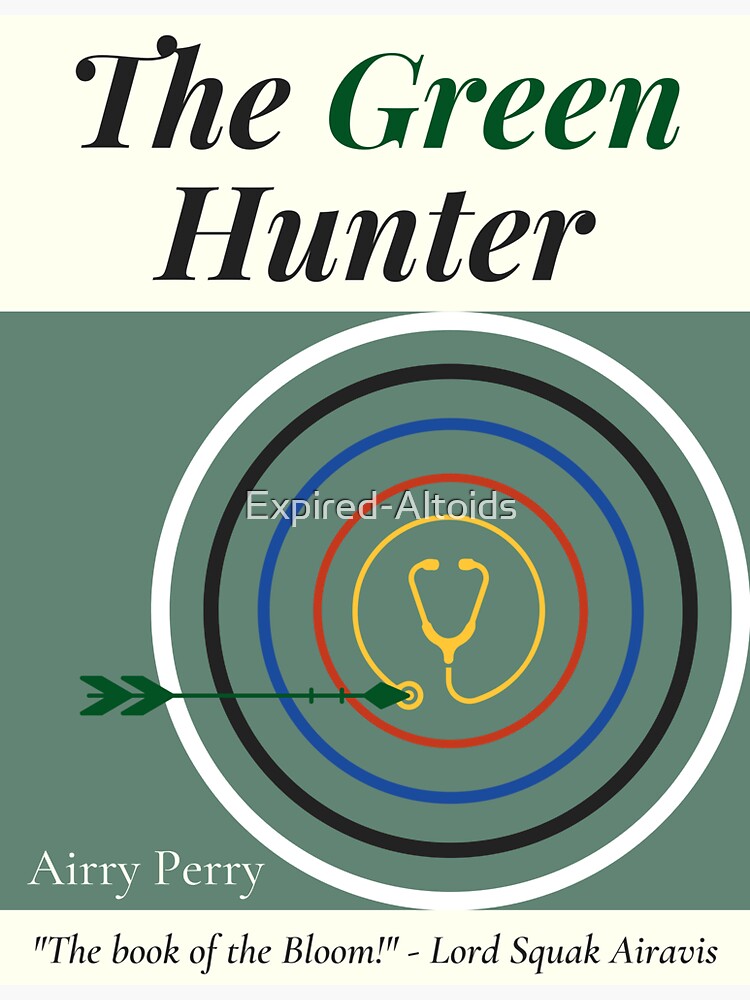 "The Green Hunter 10th anniversary book cover" Sticker for Sale by Expired-Altoids | Redbubble