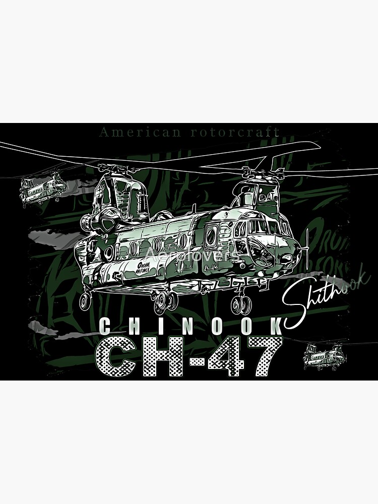"CH-47 Chinook helicopter" Sticker for Sale by Aerolovers | Redbubble