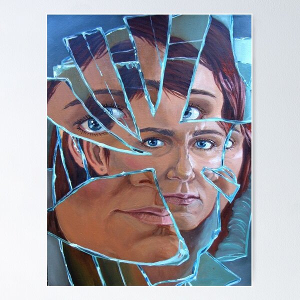"Broken Mirror Art" Poster for Sale by Sameartwarc | Redbubble
