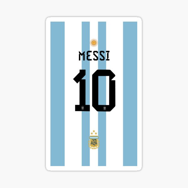 "Lionel Messi Argentina Jersey" Sticker for Sale by dmgsgw | Redbubble