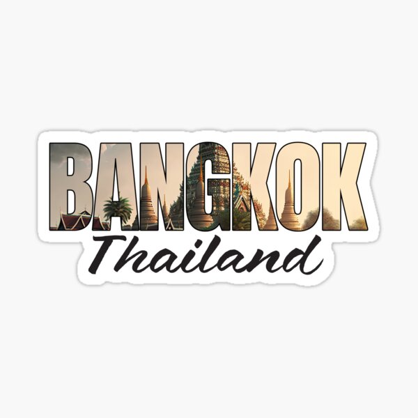 "Thailand Wat Arun Trip Souvenir - Bangkok" Sticker for Sale by Conhuir ...