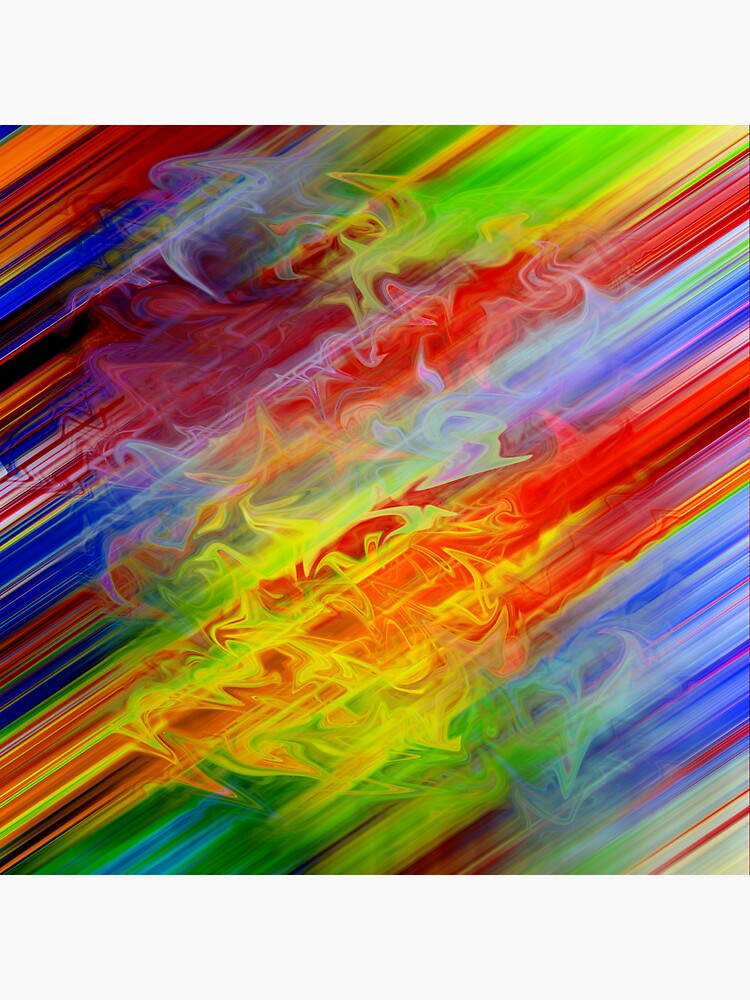 "Abstract Artwork Transitions" Sticker for Sale by diezitrones | Redbubble