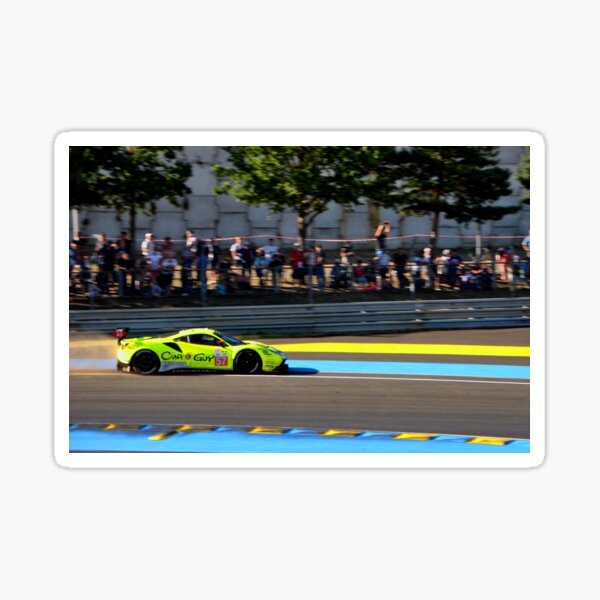 "Ferrari 488 GTE EVO Motorsport Racing Action" Sticker for Sale by ...