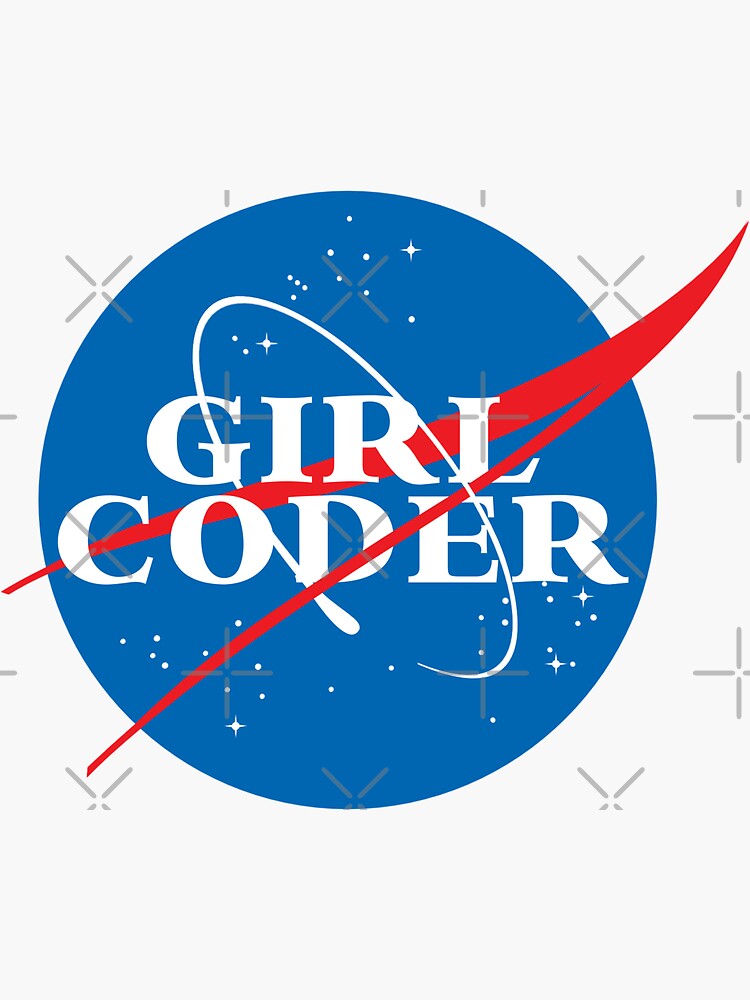 "Girl Coder" Sticker for Sale by MadEDesigns | Redbubble