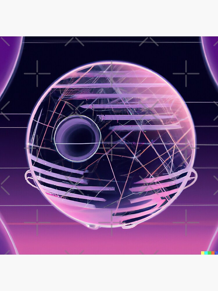 "Cyber moon" Sticker for Sale by MystiS | Redbubble