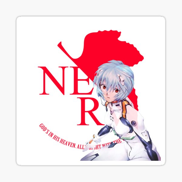 "Rei Ayanami NERV" Sticker for Sale by RDFW | Redbubble