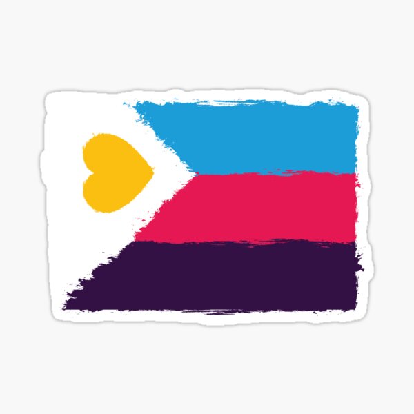"Polyamory Flag - Paint Strokes - New Pride Colors! " Sticker for Sale ...