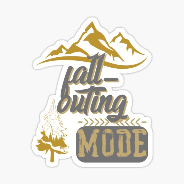 "fall- outing mode, forest river sun inside tree pine" Sticker for Sale ...
