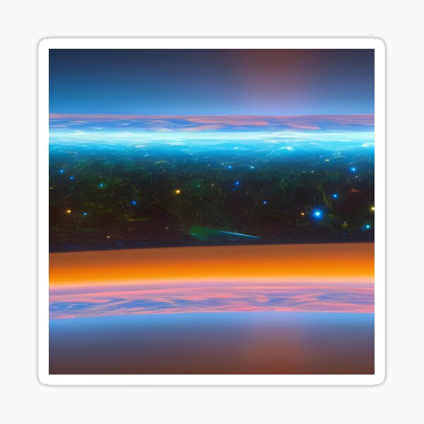 "Collapsing Multiverse II" Sticker for Sale by GGG-AI | Redbubble